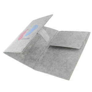 Buy Mutterpasshulle Footprint Mutterpass Felt Folder Family Photo Album ...