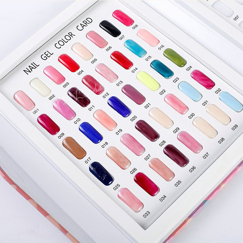 Buy Nail Color Card Display Template Sample Nail Polish Glue Swatch ...