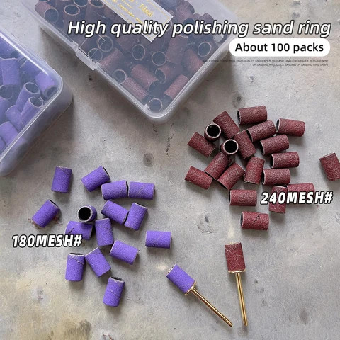 Buy Nail Tools High Quality Sanding Ring Electric Rub Nail File Set Quickly Remove Nail Polish ...