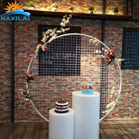 Buy Naxilai Luxury Big Backdrop Wedding Stage Decor Roll Up Flower Wall ...