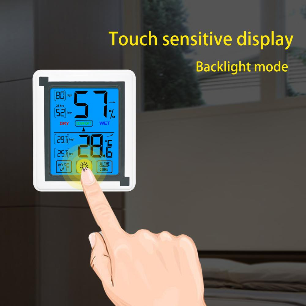 Buy New Large-screen Lcd Touch Digital Thermometer And Hygrometer ...