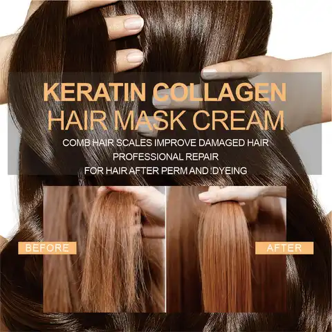 Buy New Upgrade Argan Oil Hair Mask Keratin Hair Mask Professional ...