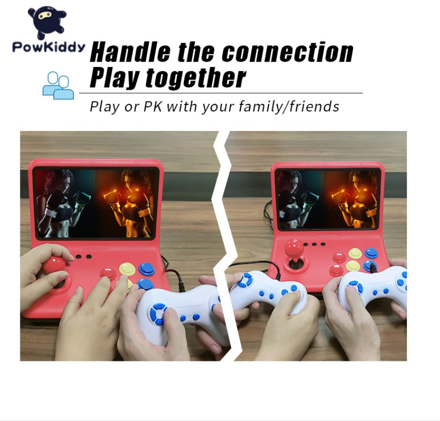 Buy Powkiddy A12 9 Inch Video Game Console Joystick Arcade Gaming ...