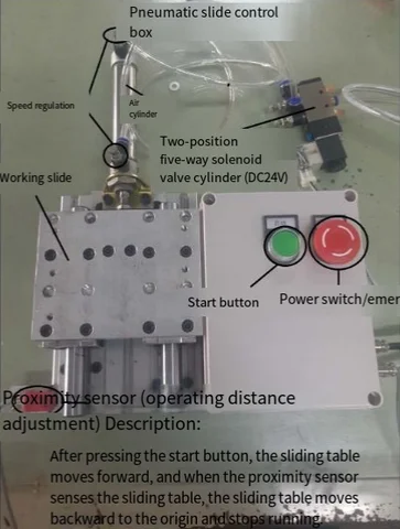 Buy Rail Rotating Module Pneumatic Line Work Test Bench Sliding Lift ...