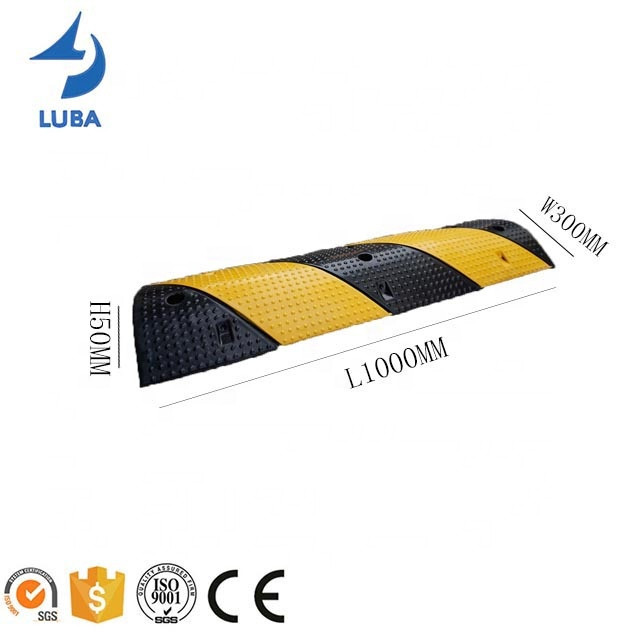 Buy Road Safety Round Rubber Speed Ramp Speed Bumper from Zhejiang Luba ...