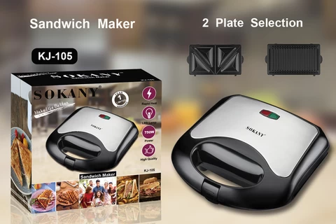 Buy Sandwich Maker For Sokany 2 3 7 In 1 Detachable Stainless Steel ...