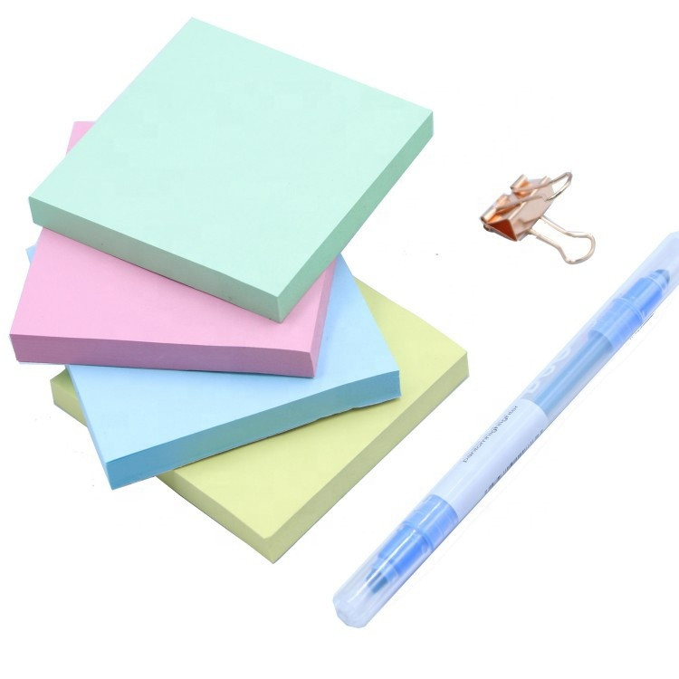 Buy 100 Sheets Pastel Assorted Color 3 X 3 Inches Square Woodfree Paper ...