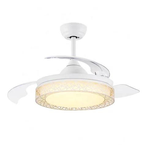 Buy Simple Ceiling Fan Lights Led Chandelier Remote Control Indoor ...