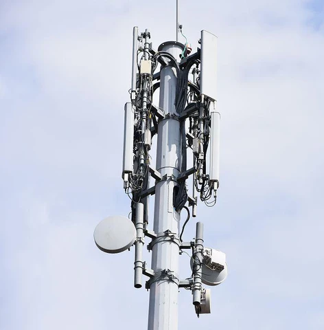 Buy Tapered Tubular Steel Pole Monopole Tower 10m To 50m Single Pipe ...
