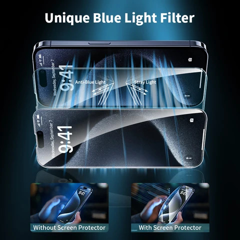 Buy Wenfeng Custom Anti Blue Ray Incassable Tempered Glass Protective ...