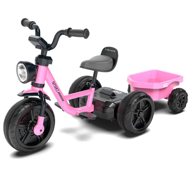 Buy Latest 12v Battery Baby Tricycle Electric Ride On Three Wheel Rear ...