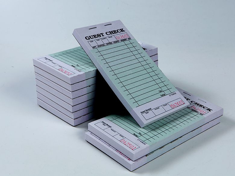 Buy Ct-g3632 Green Color Single Part Guest Check Docket Books Waitor ...