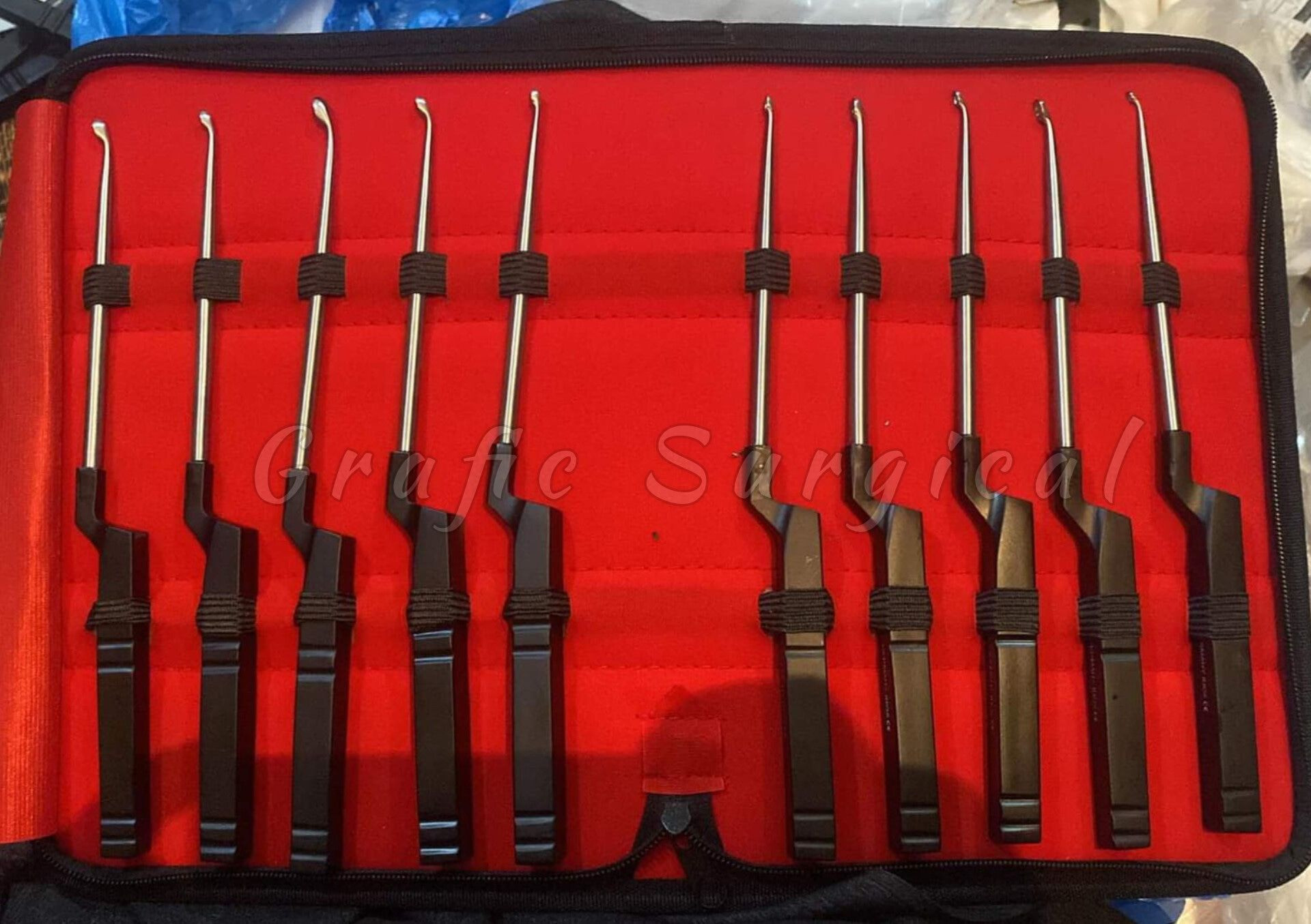 Buy Bone Cervical Micro Curettes 12 Pieces Kit from Grafic Surgical ...