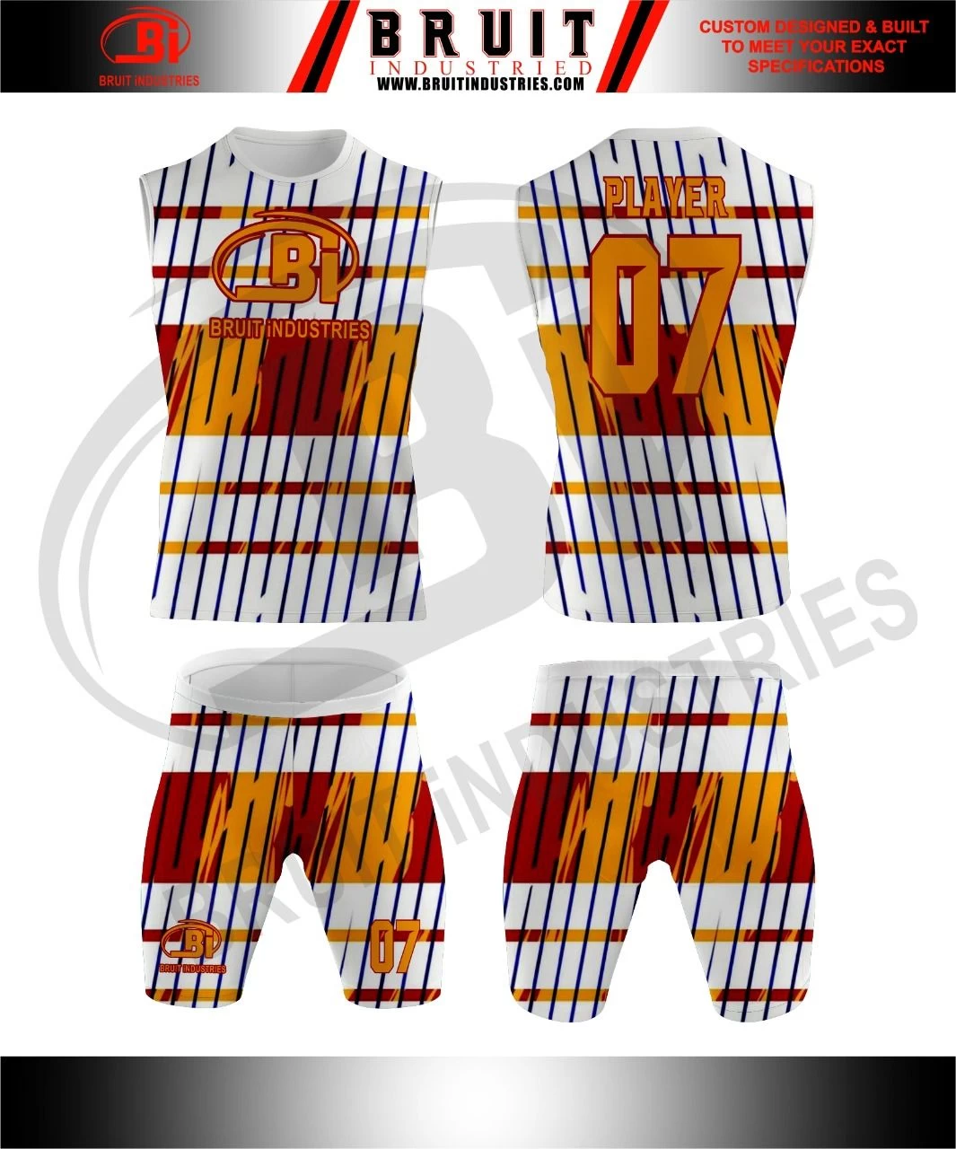 Buy New 7v7 Set Football Sublimated Compression Football Uniform from ...