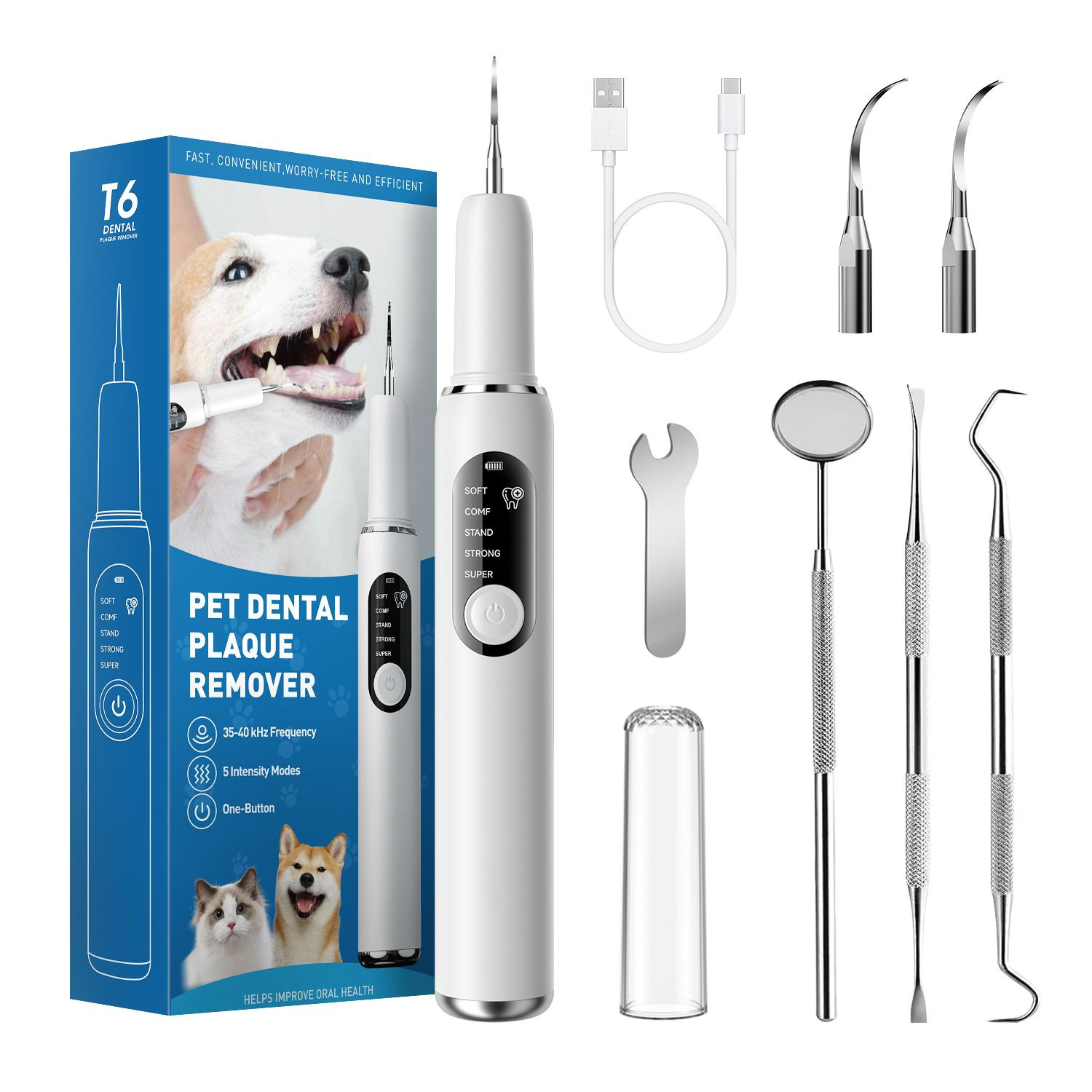 Buy T6 Pet Ultrasonic Teeth Cleaner from Shenzhen Ainengke Electronics ...