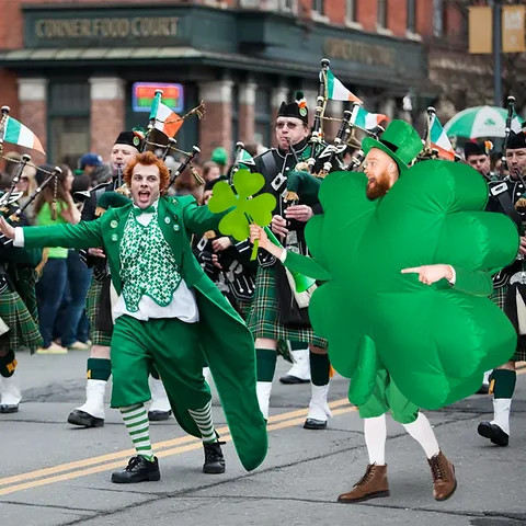 Buy Adult Irish Green Lucky Four Leaves Clover Cosplay Air Blow-up ...