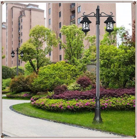 Buy Antique Decorative Cast Aluminum Led Garden Light Pole Modern Steel ...