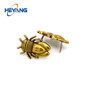 Buy Custom Bee Insect Shape Design Metal Rivets Gold Finished Rivets ...