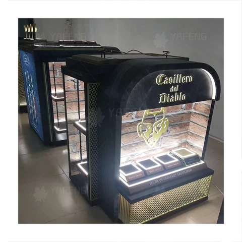 Buy Customized Bar Wine Glass Display Stand Modern Bar Led Light Box ...