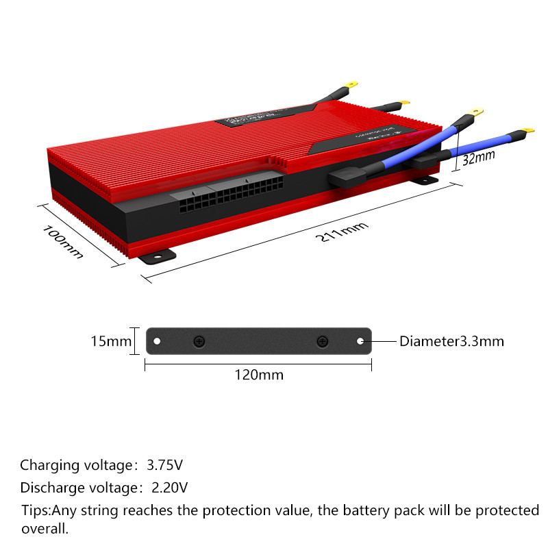 Buy Daly 20s Bms Lifepo4 60v 200a Bms 18650 Lithium Battery Management System Board Bms For ...