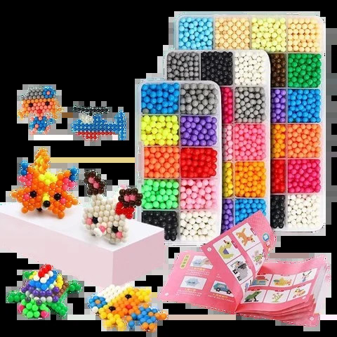 Buy Diy Handmade Magic Beads Childrens Water Dissolved Beads Puzzle Toy ...