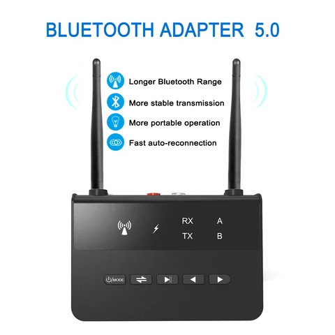 Buy Dual Stream Tx Rx Csr Bt 5.0 Transmitter Receiver For Tv Home ...