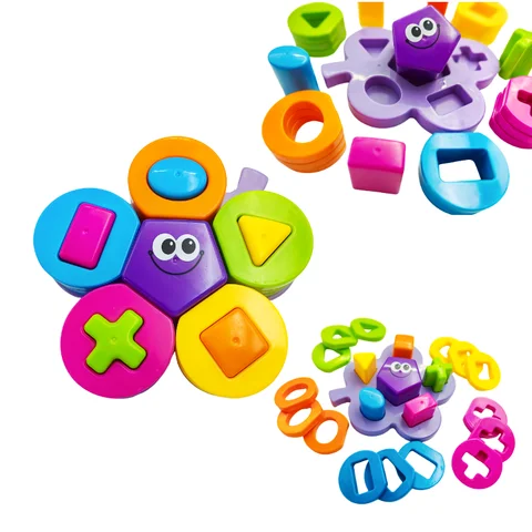 Buy Early Preschool Montessori Educational Plastic Geometric Shapes ...