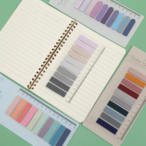 Buy Factory Direct Adhesive Transparent Sticky Strip Index Tabs Page Markers Reading Note Solid ...