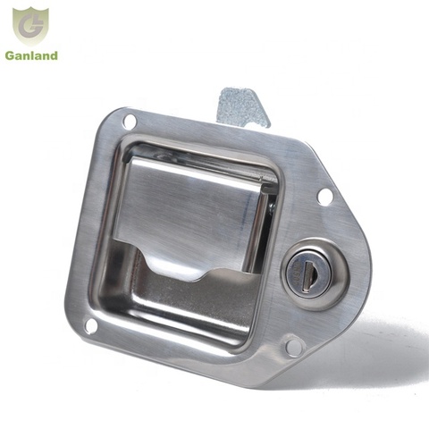 Buy Gl-12111 Stainless Paddle Latch Lock Flush Tool Box Lock Tear Drop ...