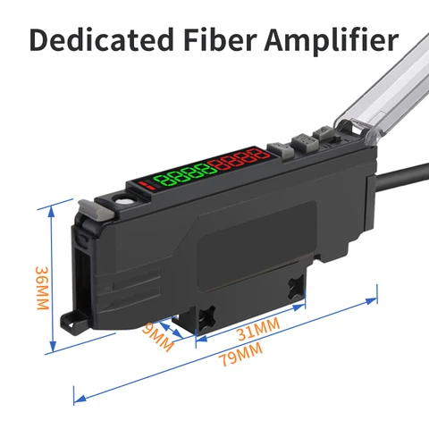 Buy Gtric Falling Object Detection Counter Sensor Window Fiber Optical ...