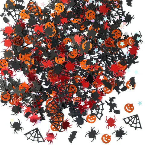 Buy Halloween Confetti Pumpkin Spider Witch Bats Confetti Sprinkle ...