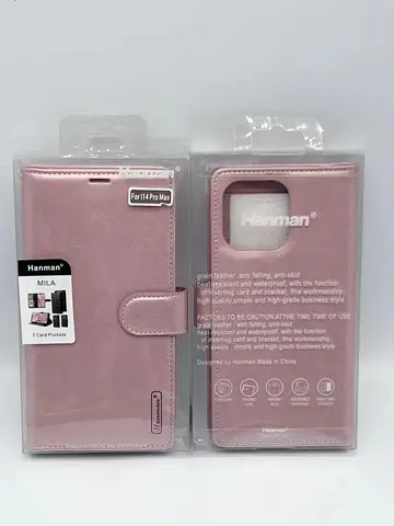 Buy Hanman For Iphone15 Card Holder Wallet Cover Mobile Phone Case ...