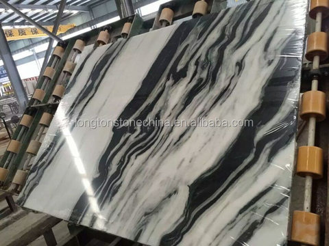 Buy Italy Polished Panda White Marble Slab Tile Backsplash Kitchen ...