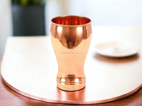 Buy Metal Pure Copper Wine Glass Goblet Tumbler Cup Beer Wine Cocktail ...