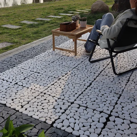 Buy Natural White Colored Stone Decking Tile--interlocking Or Joint ...