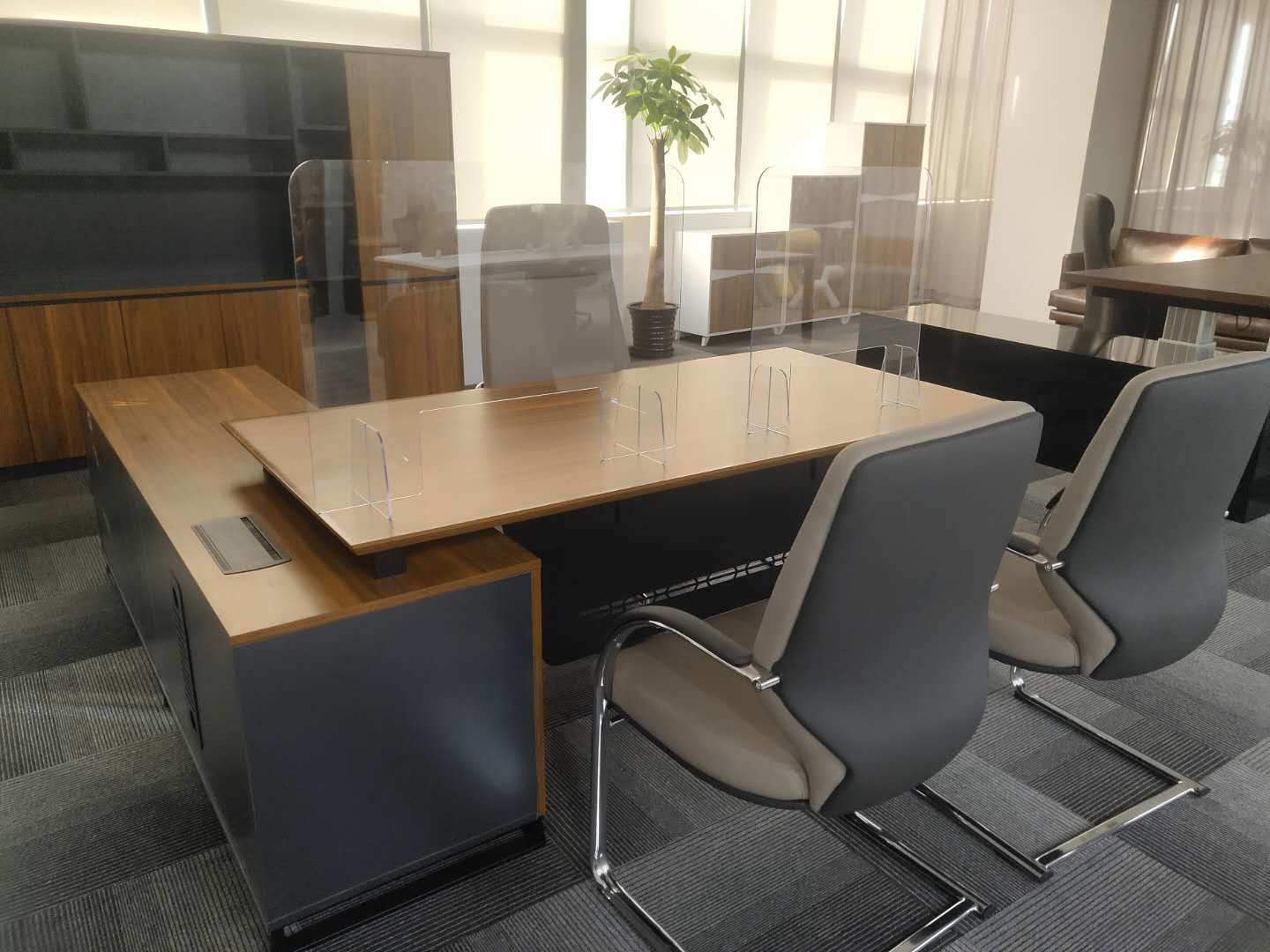 Buy Office Acrylic Desk Partition Transparent Pmma Plastic Divider Free ...