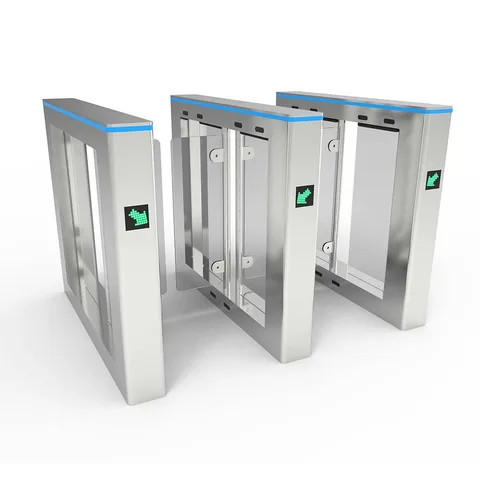 Buy Office Building Entry Access Pedestrian Barrier Gate Slim Swing ...