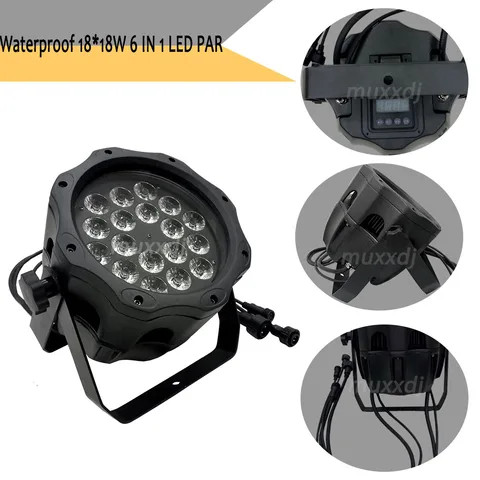 Buy Outdoor Led Par Light Dmx512 18x18w Rgbwa Uv 6in1 Waterproof Can ...