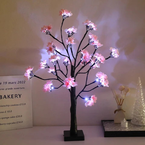 Buy Plum Flower Tree Lights Led Christmas Party Decoration Lights ...