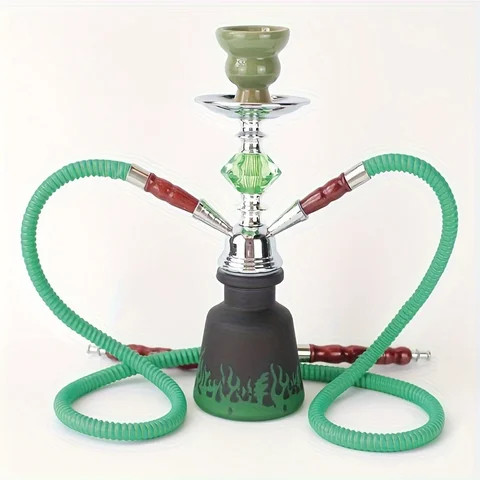 Buy Premium Arabic Double Hose Smoking Hookah Portable Acrylic Shisha ...