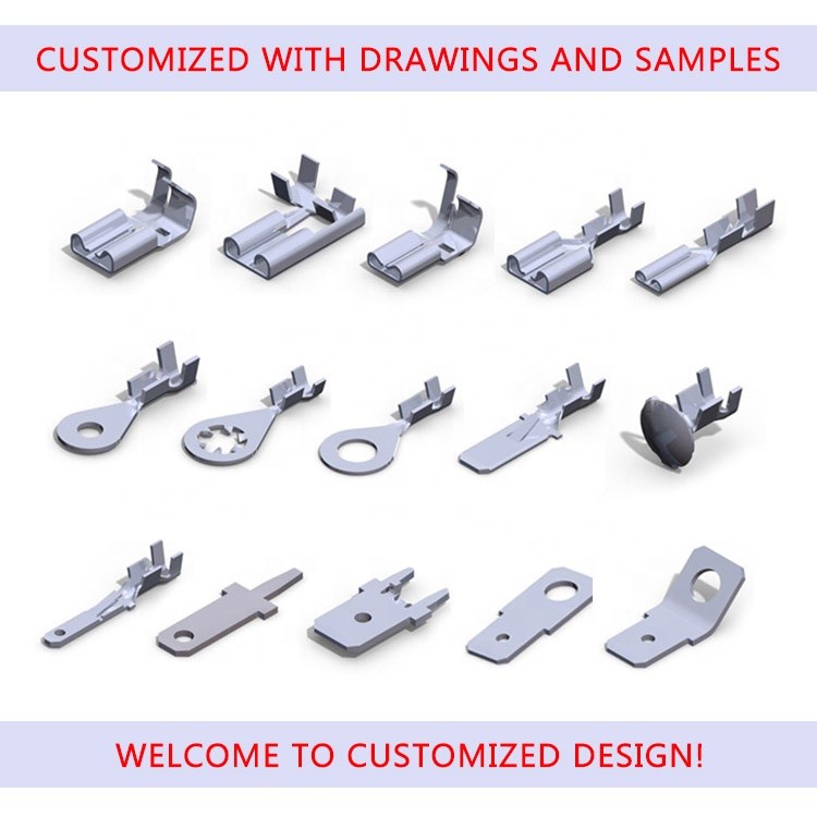 Buy Qwt Male Spade Terminals Uninsulated Crimp Electrical Wire ...