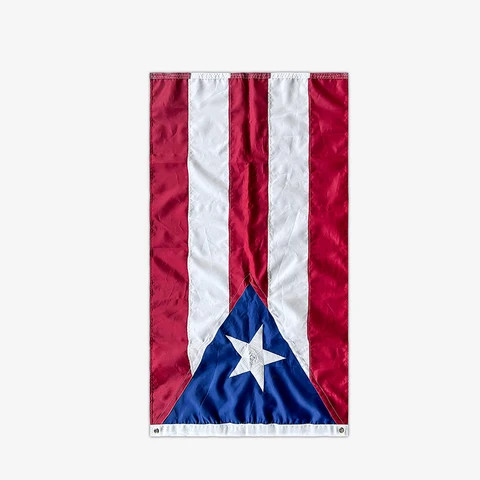 Buy Screen Printed Flags Puerto Rico Embroidered 3x5 Ft Flying ...