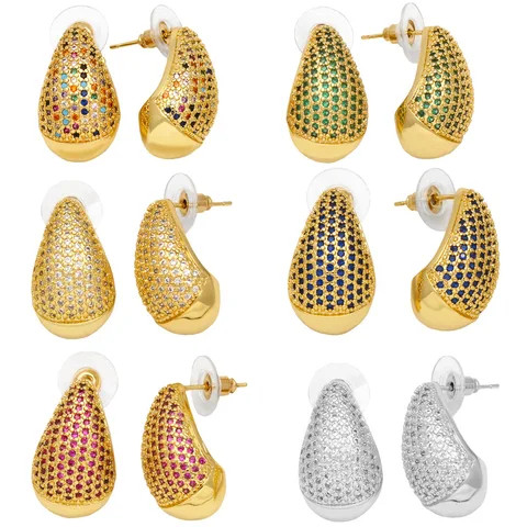 Buy Simple Fashion Drop Earrings Female Niche Design With Zircon ...