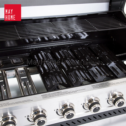 Buy Stainless Steel 6+1 Burners Cabinet With Led Knobs 606 Bbq Gas ...