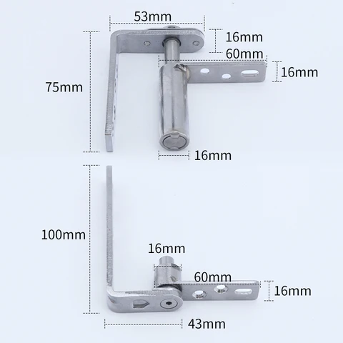 Buy Stainless Steel Bar Hinge Half-waist Door Hinge Heaven And Earth ...