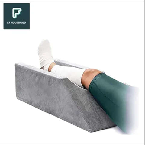 Buy Surgery Knee Ankle Memory Foam Wedge Leg Elevation Pillow For ...