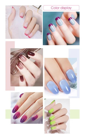 Buy Temperature Change Color Nails Supplies 15ml Custom Private Label ...