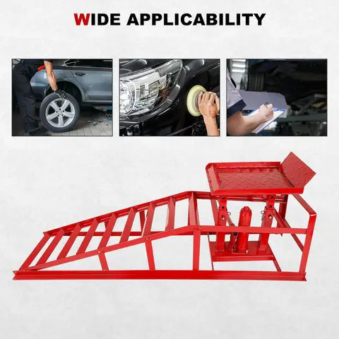 Buy X2 Strong 2 Tonne Metal Car/van Ramp With Built-in Hydraulic Jack ...