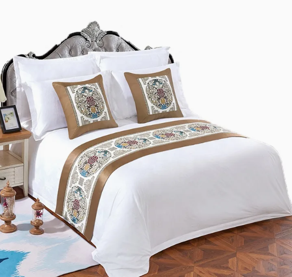 Buy New Bed Cover Linen 100% Cotton Material Fitted Bedding Set Hotel ...