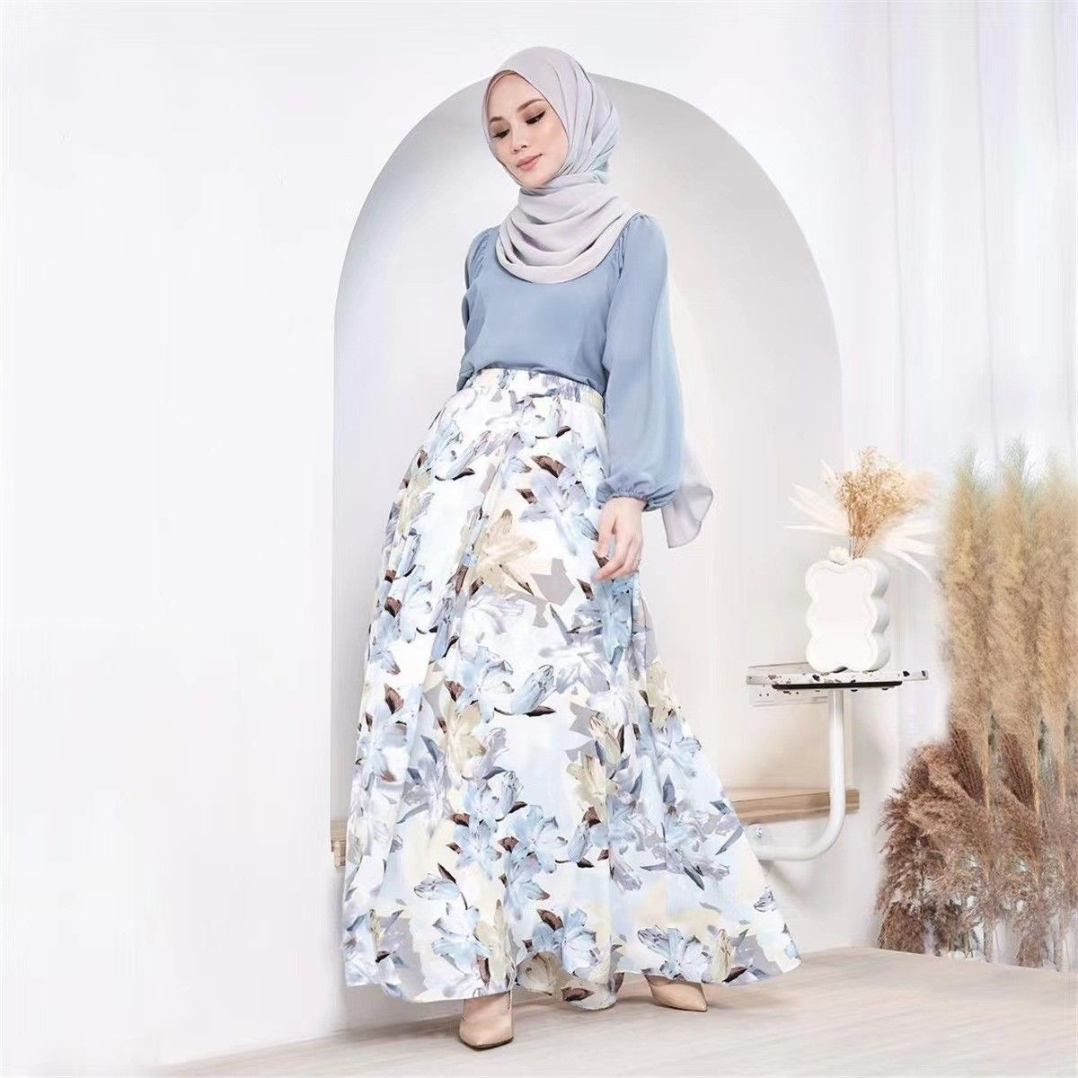 Buy Middle East Printed Skirt Southeast Asian Malaysian Style Ming ...